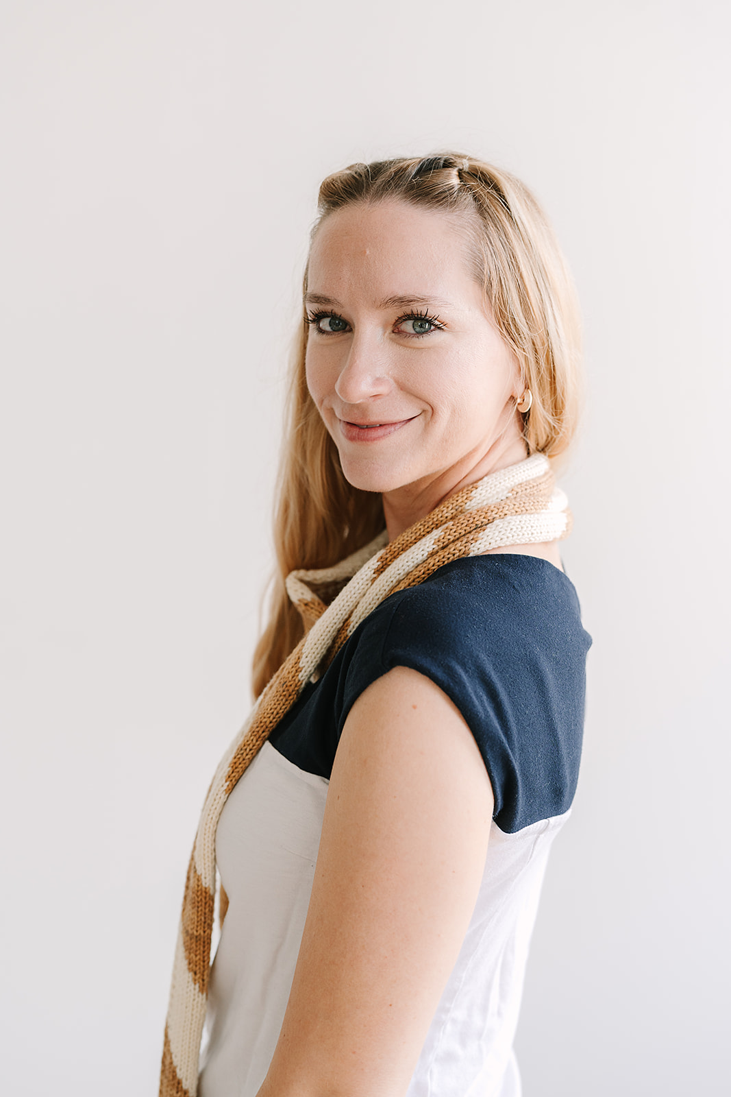 Cabana Stripe Skinny Scarf - I Like Knitting