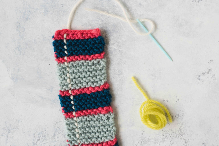 Knit Plaid Tutorial - I Like Knitting