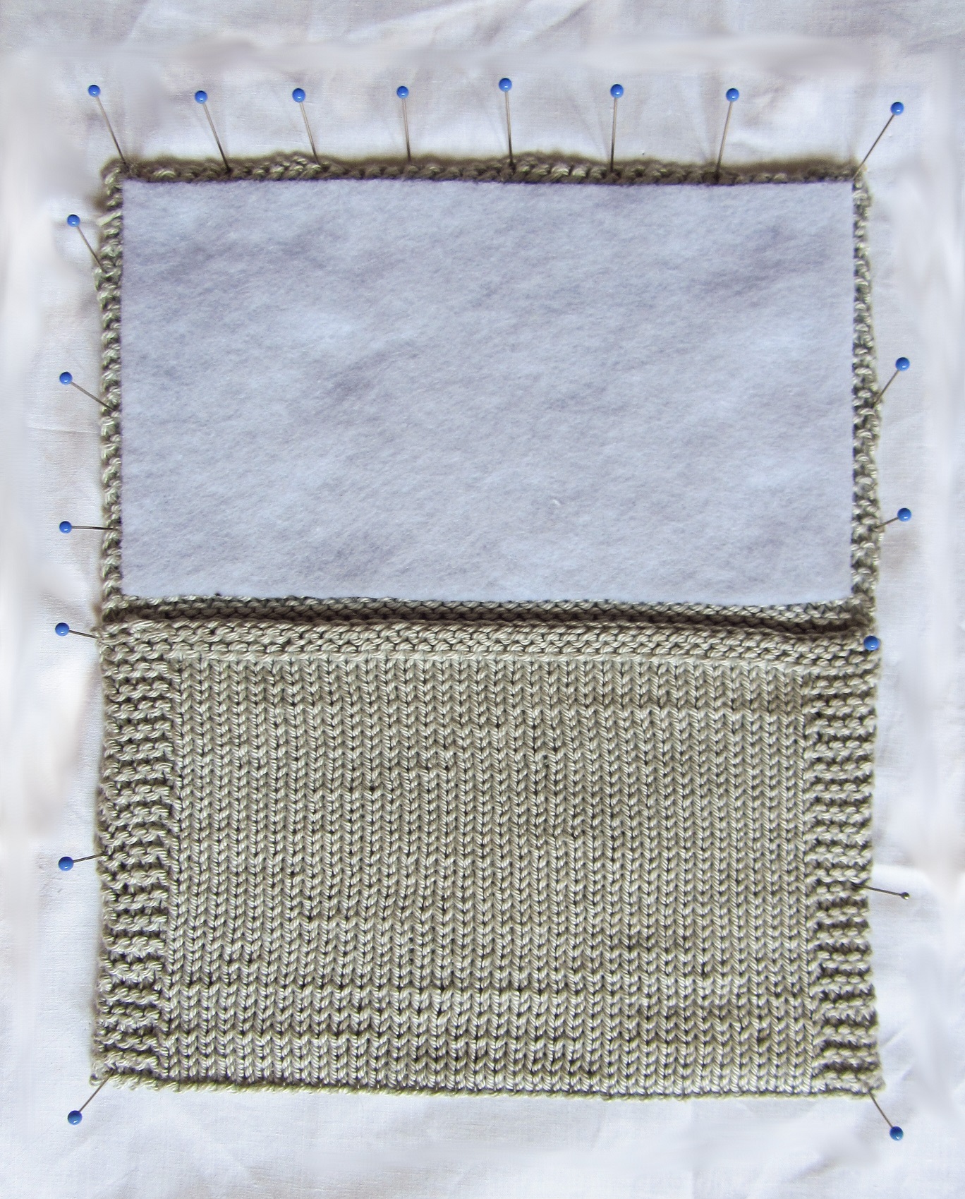 Ready Set Stitch: Lining a Knit Clutch - I Like Knitting