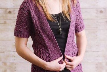 Open Front Lace Cardigan - I Like Knitting