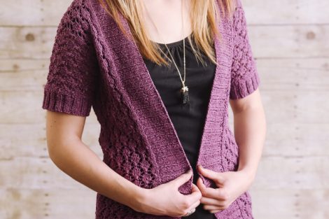Open Front Lace Cardigan - I Like Knitting